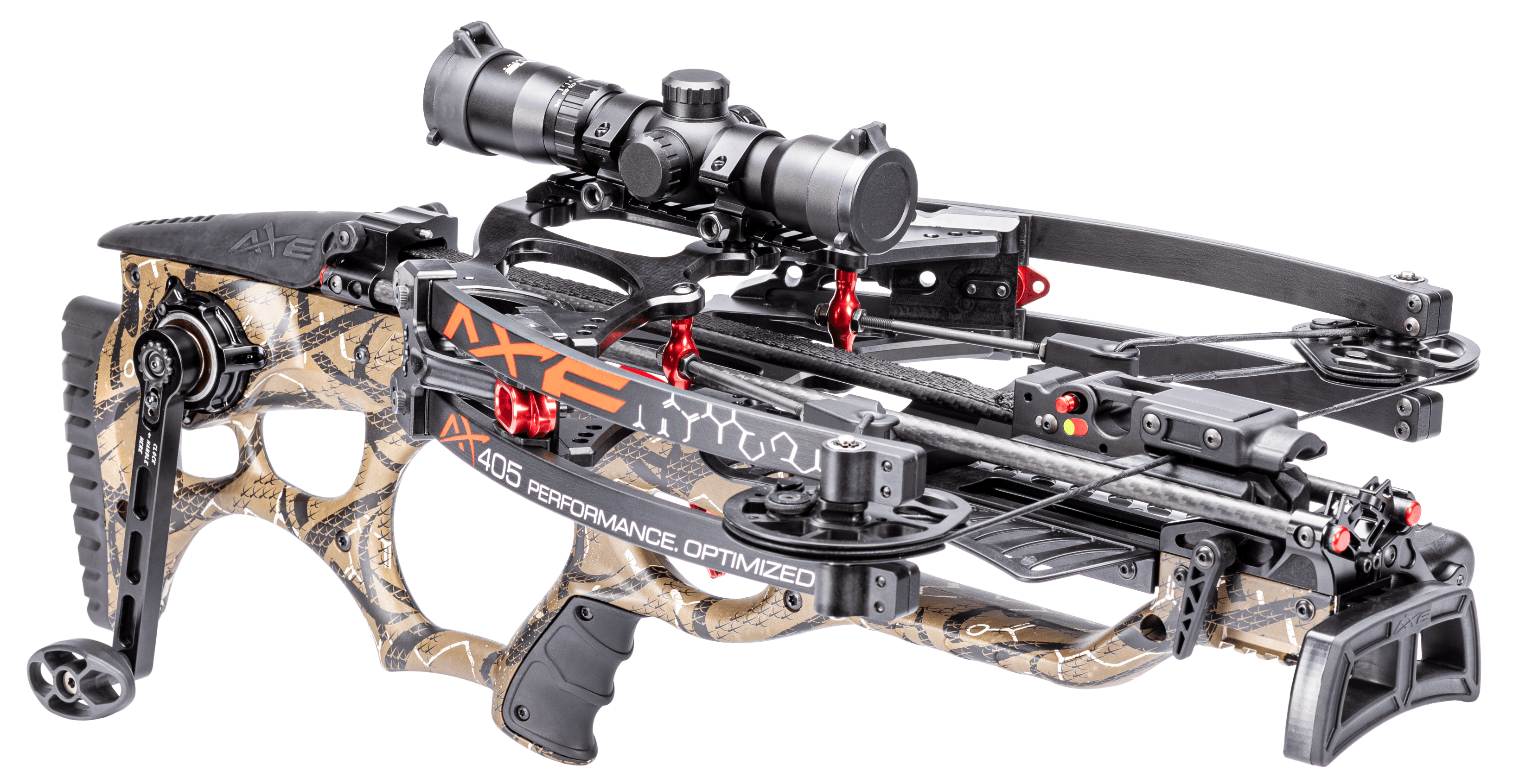 Axe Crossbows Ax405, Axe Ax40001 Crossbow With 3 Bolts And Optic
