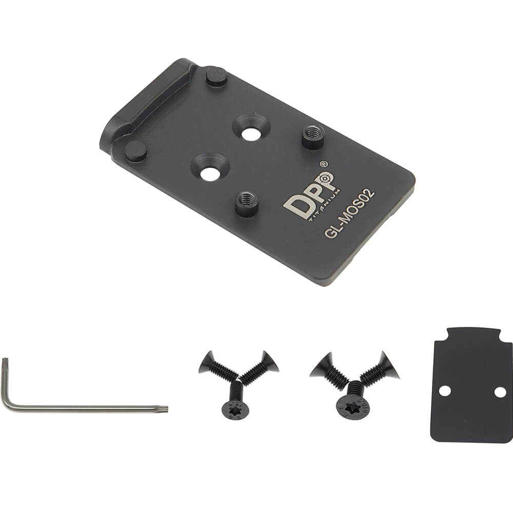 DPP Titanium Adapter Plate for Glock 17 19 MOS Holosun 407/507C/508T T