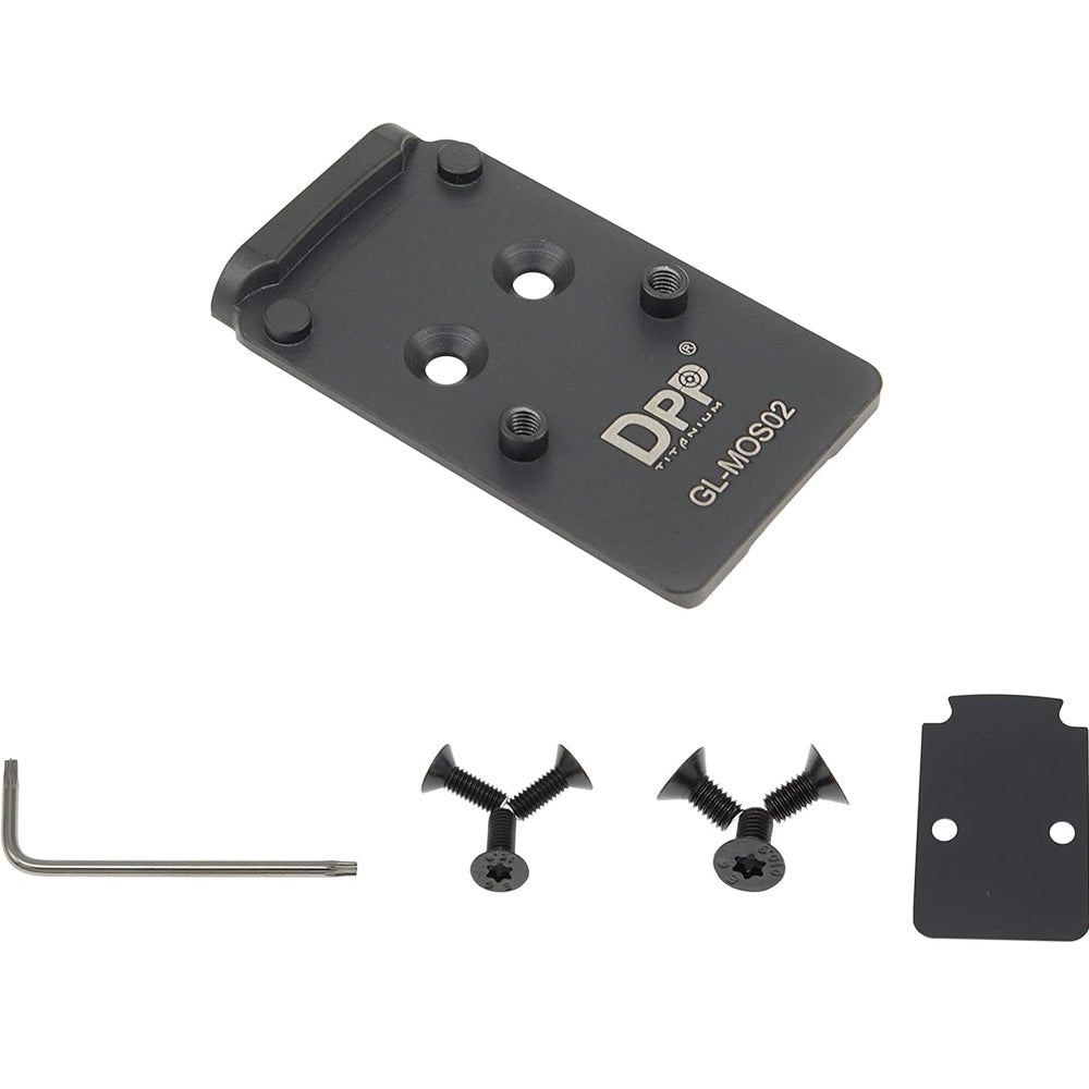 DPP Titanium Adapter Plate for Glock 17 19 MOS Holosun 407/507C/508T T