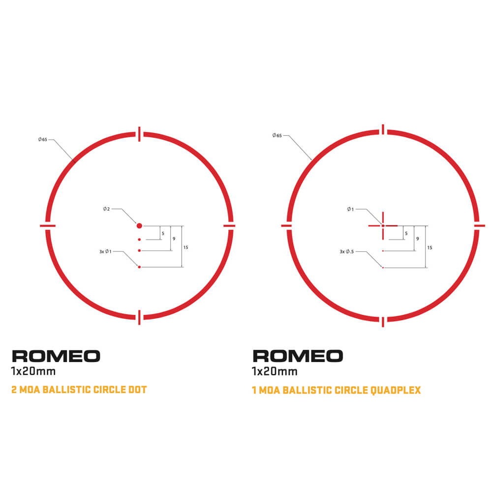 Sig Sauer Romeo 4S Compact Red Dot Sight, 1x20mm, M1913 Rail Interface