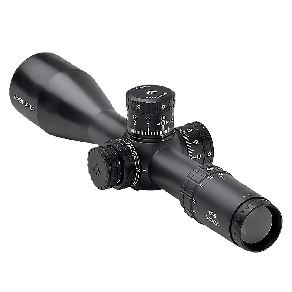 Arken Optics EP5 5-25X56 FFP VPR Illuminated Reticle with Zero Stop