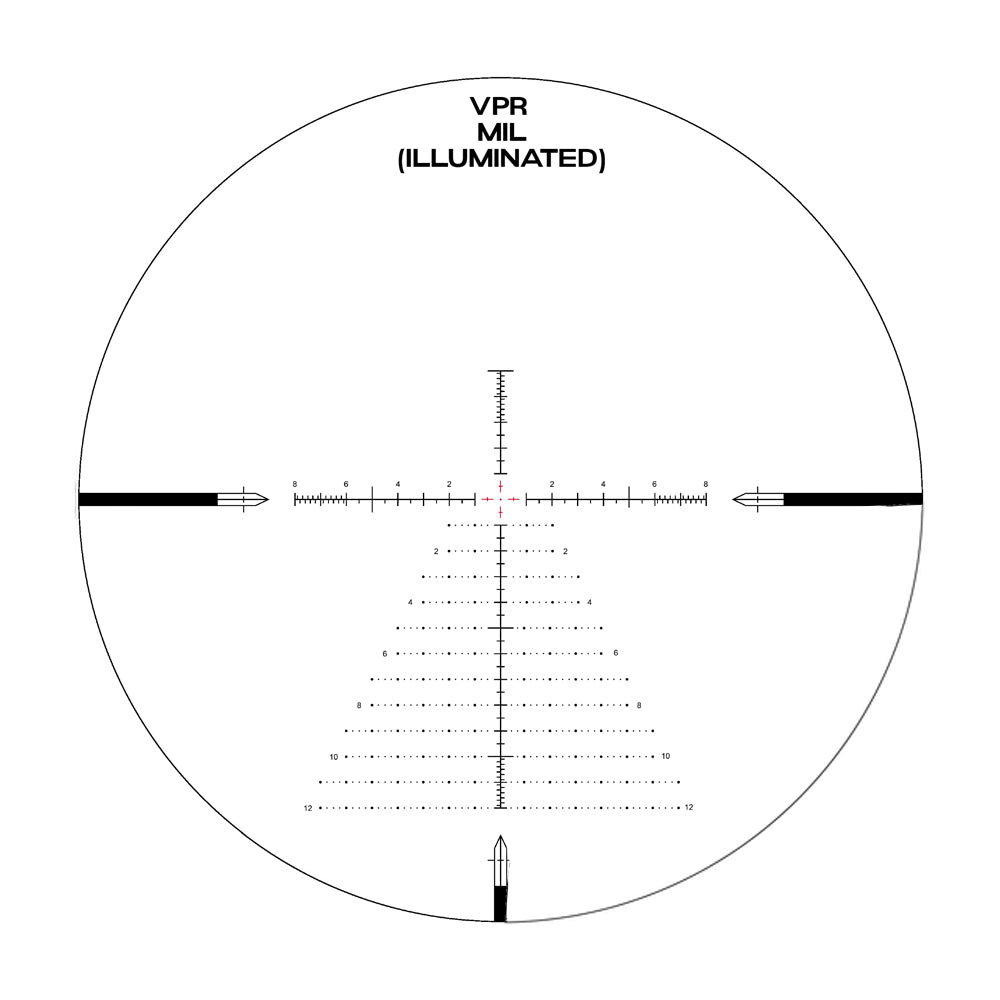Arken Optics EPL4 6-24x50 FFP Illuminated Reticle with Zero Stop - 30m