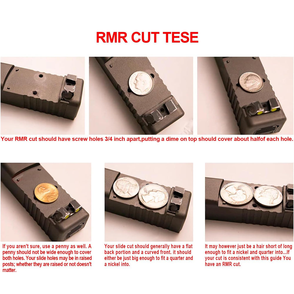 DPP Titanium Mount/Adapter Plate Compatible with RMR Cut Slide Without